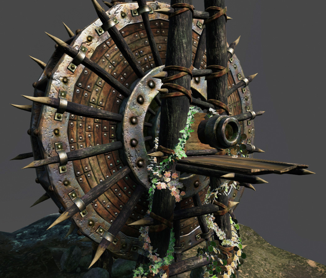ArtStation - Waterwheel (Game Environment)