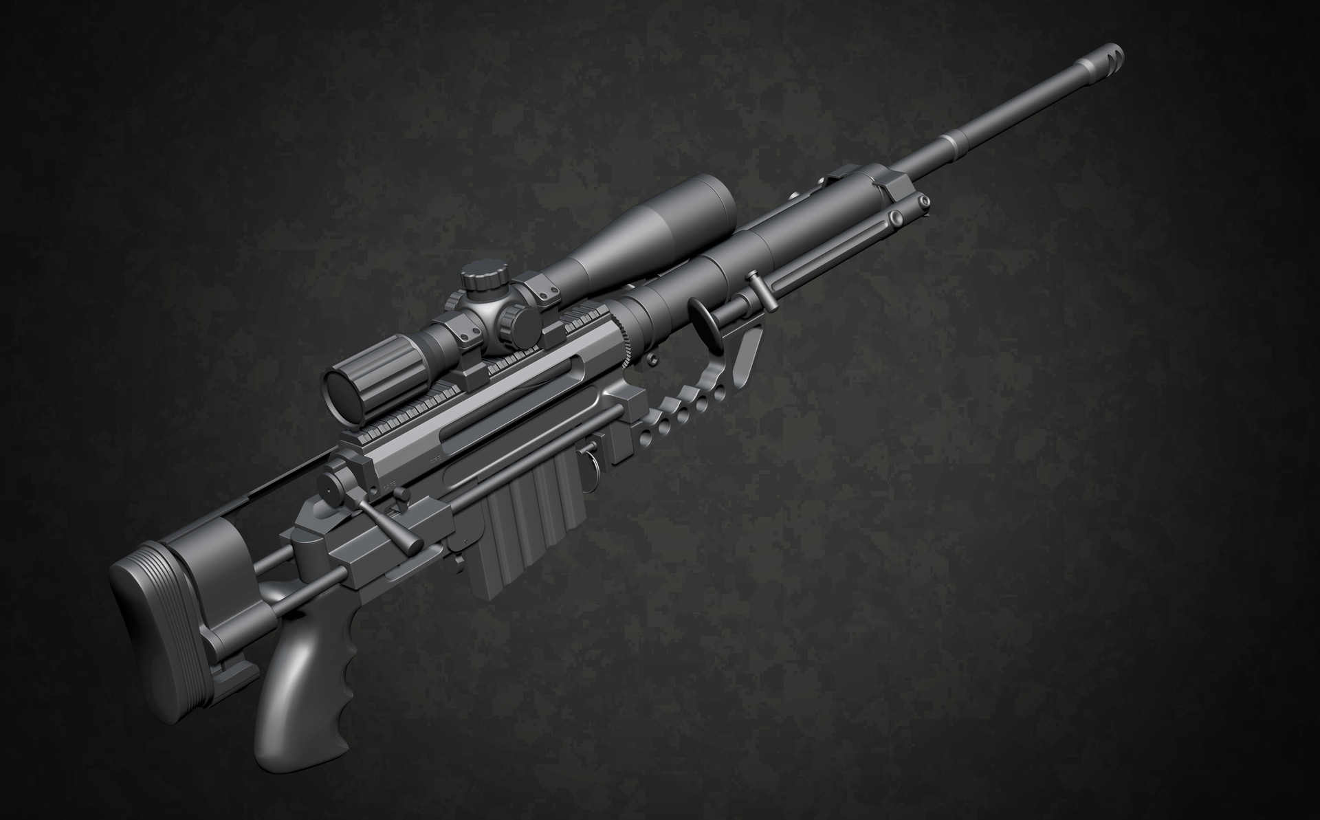 ArtStation - Cheytac M200 Intervention Sniper Rifle