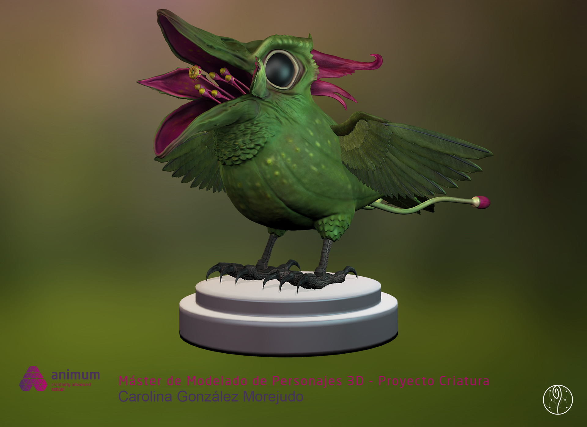 ArtStation - Bird-Plant Creature 3D