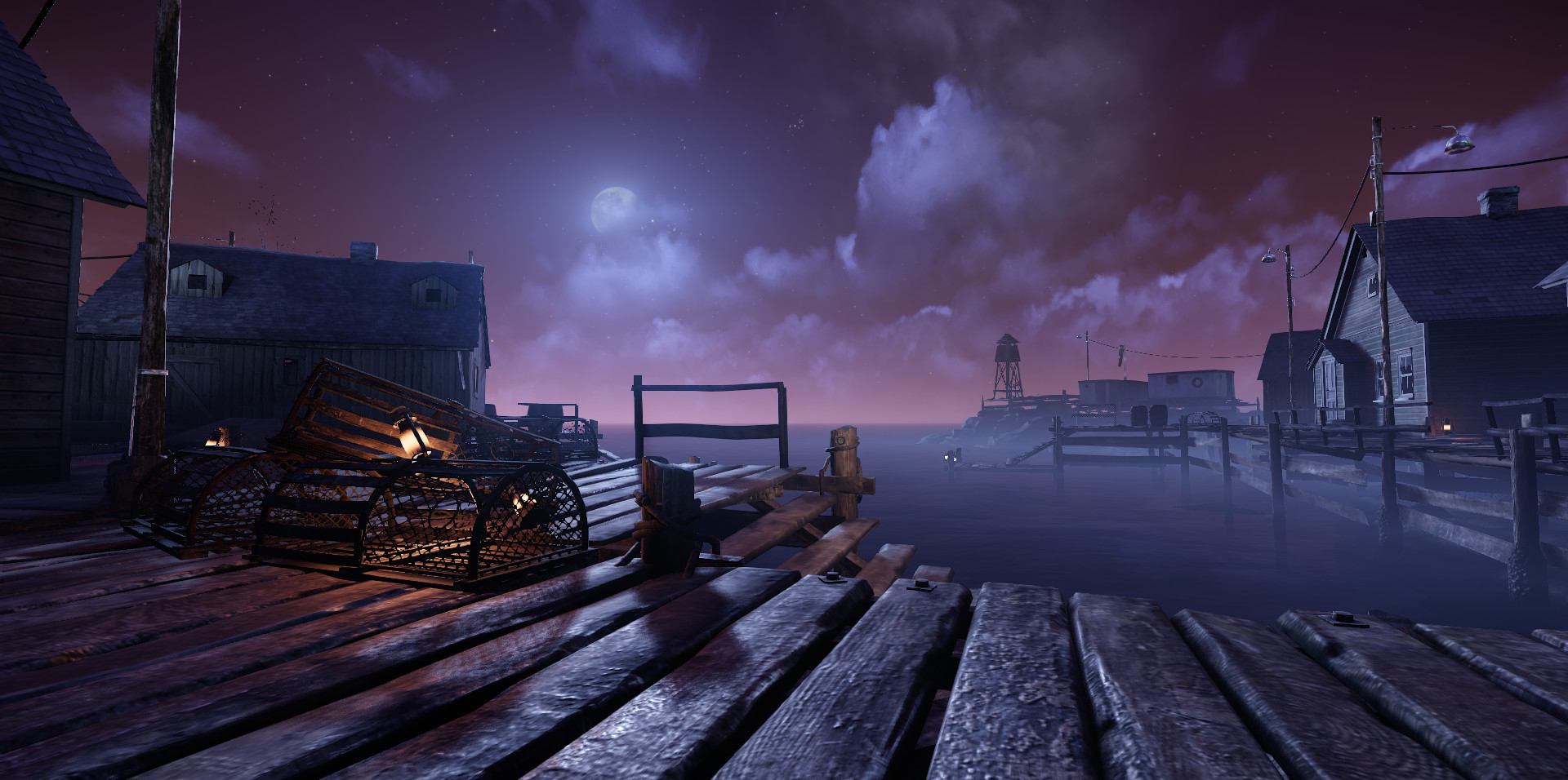 ArtStation - Exterior night and artificial lighting study