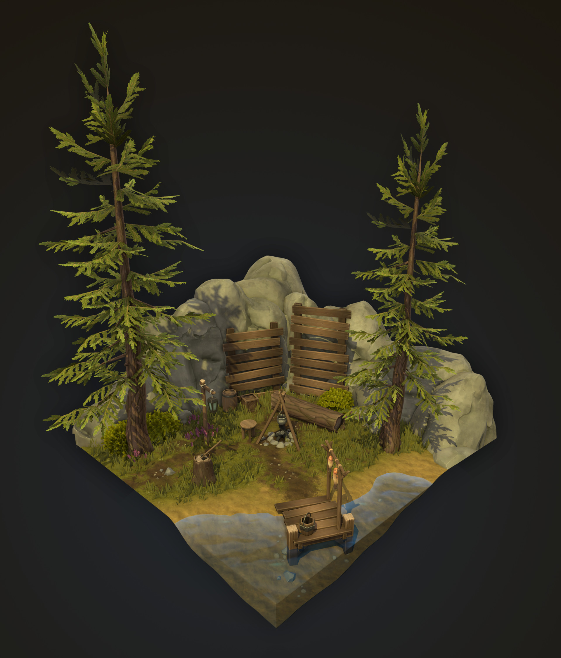 ArtStation - Stylized Diorama