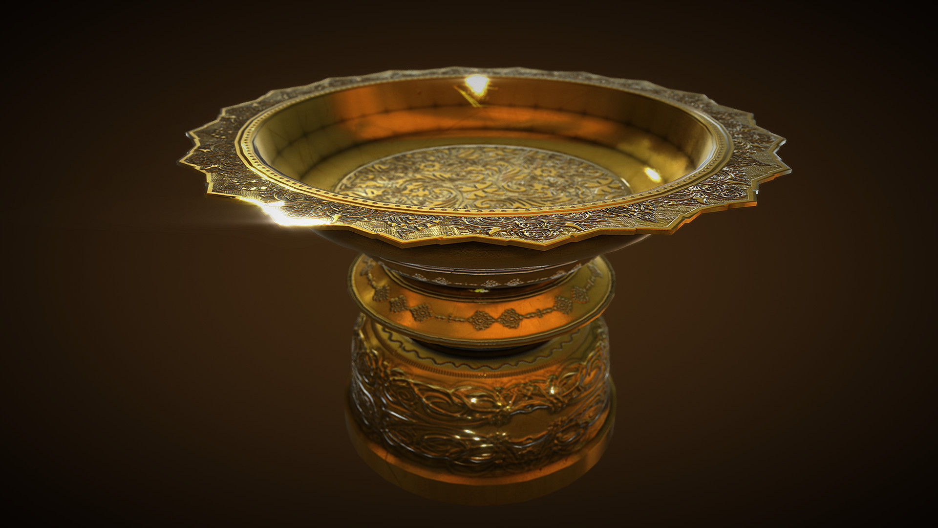 ArtStation - Thai Tray with pedestal