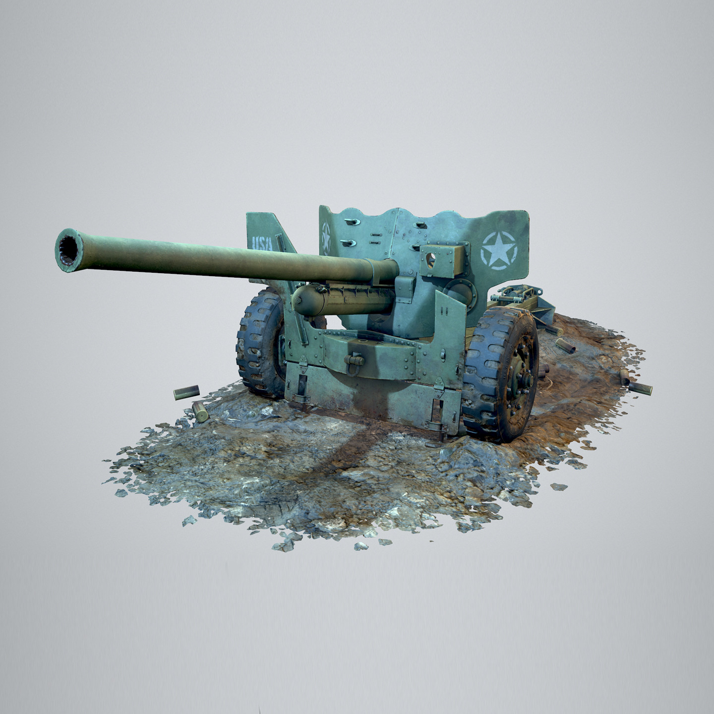 ArtStation - 75mm M1 Antitank Gun