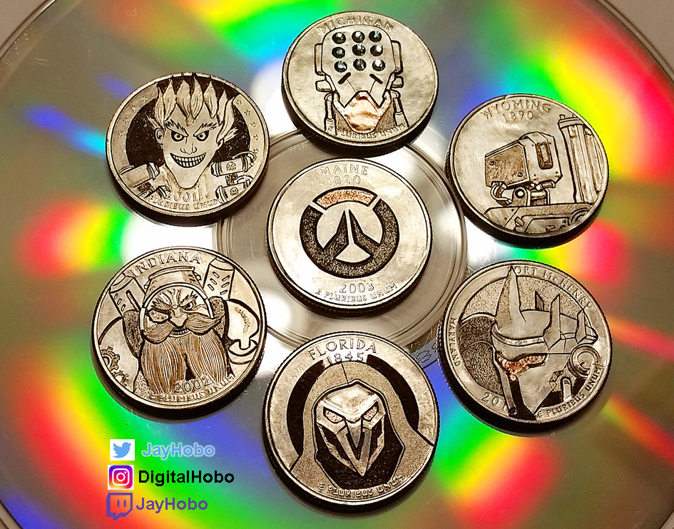 ArtStation - Overwatch Hand Carved Coins