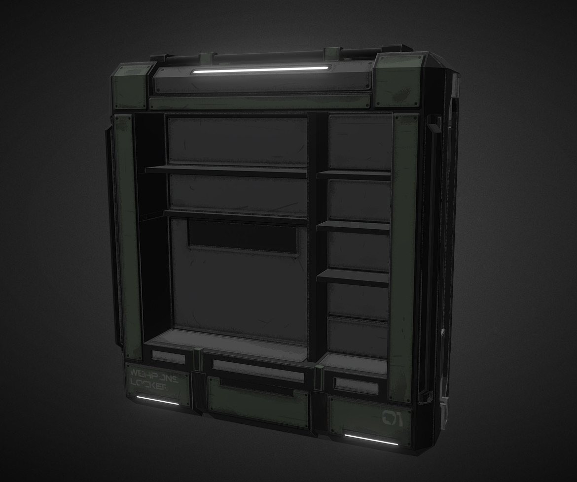 ArtStation - Armoury Weapons Locker