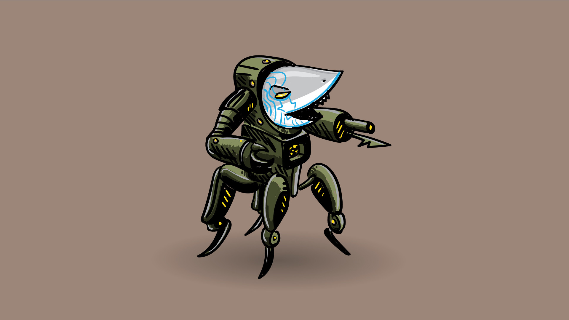 ArtStation - Shark Mech