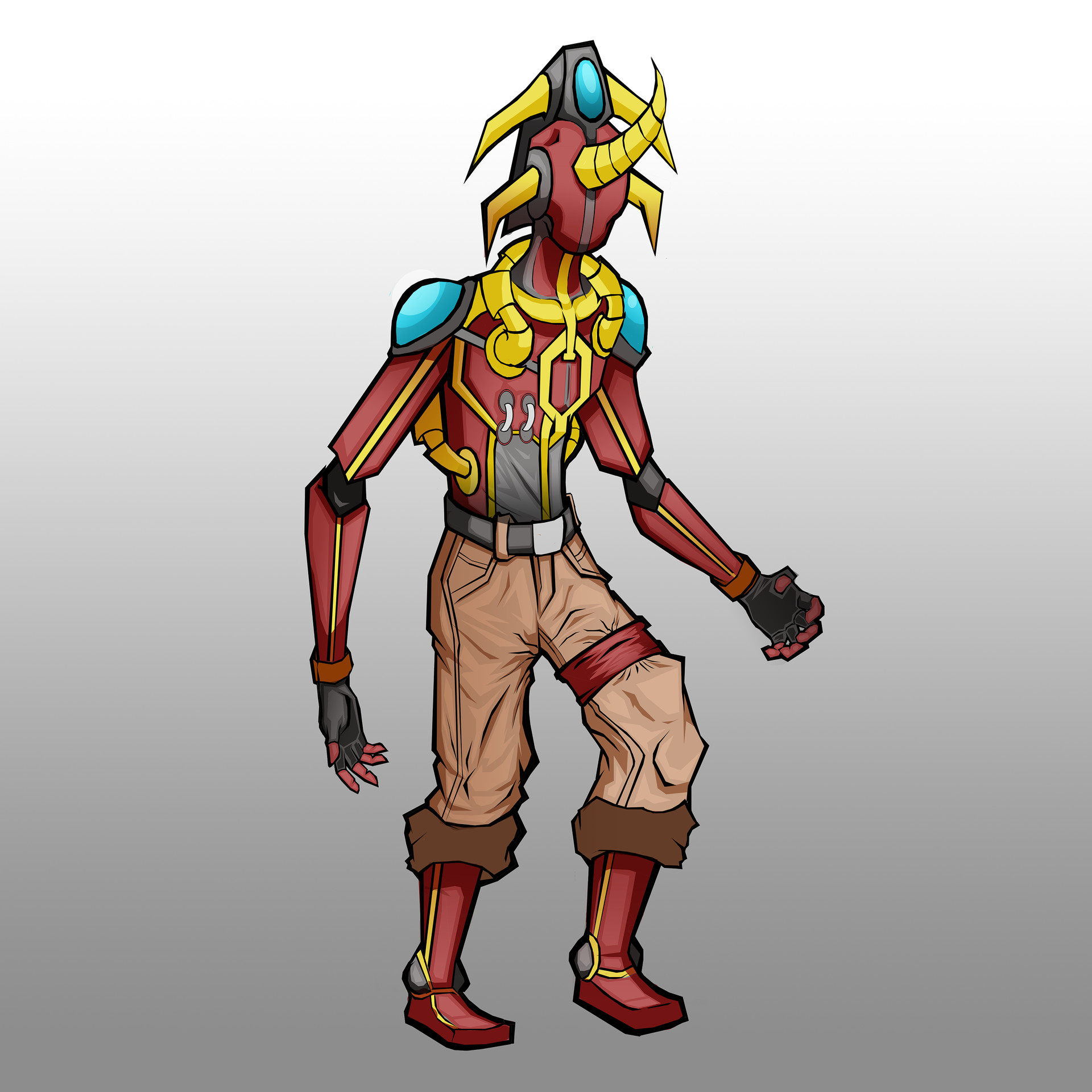 ArtStation - Faceless Sci-fi Creature