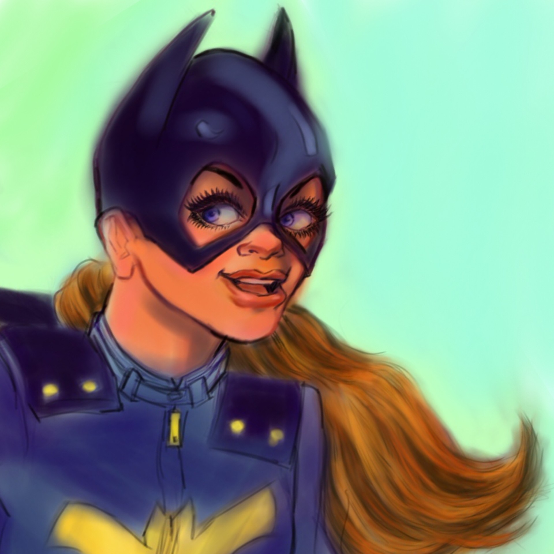 ArtStation - Bat Girl getting familiar with artstations format of ...