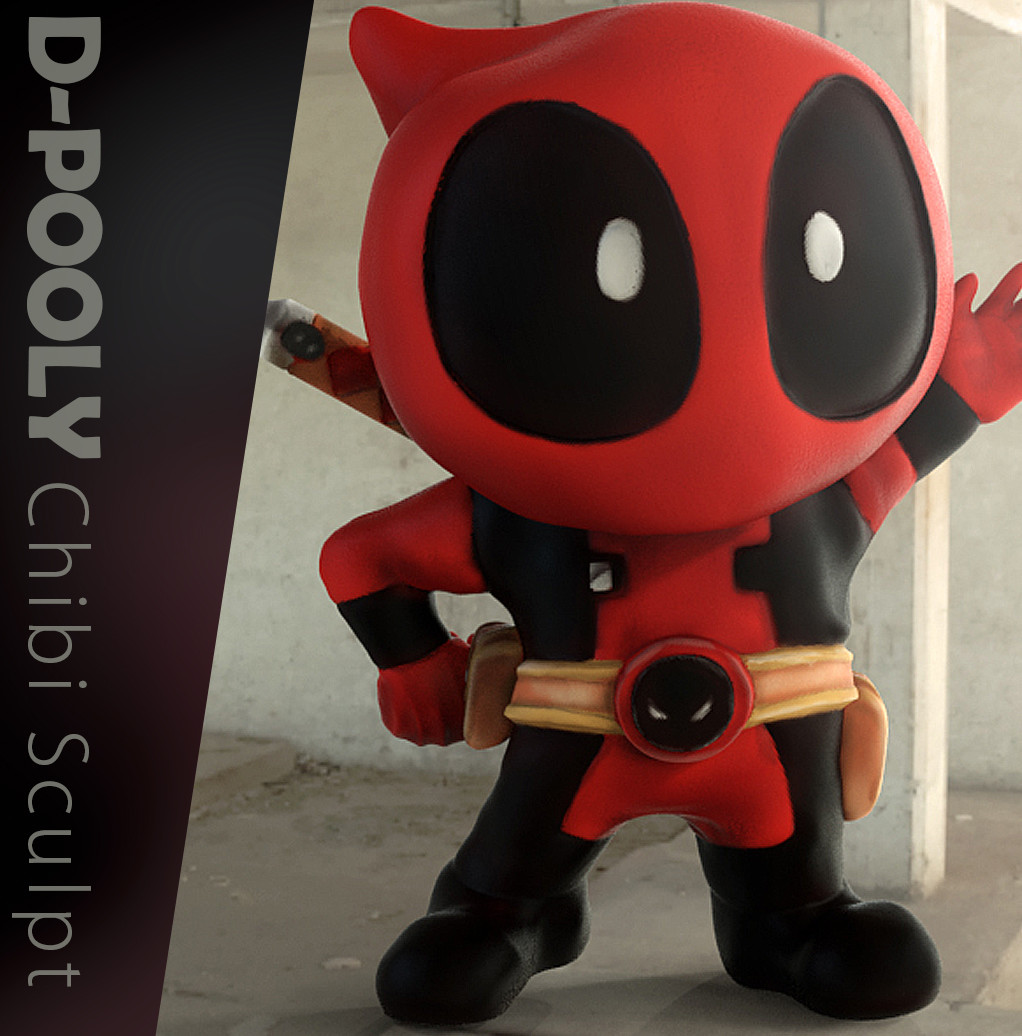ArtStation - Deadpool / D-Pooly Chibi Character Sculpt