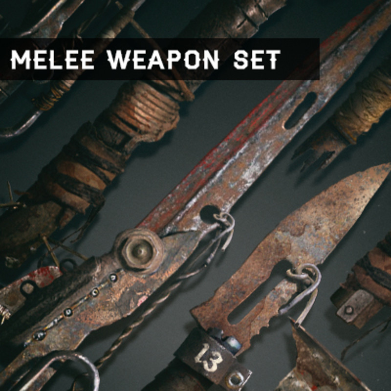 ArtStation - Melee weapon design. Post apocalyptic setting, Anton Kazakov