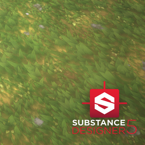 ArtStation - JPRG stylized substance grass texture, only diffuse
