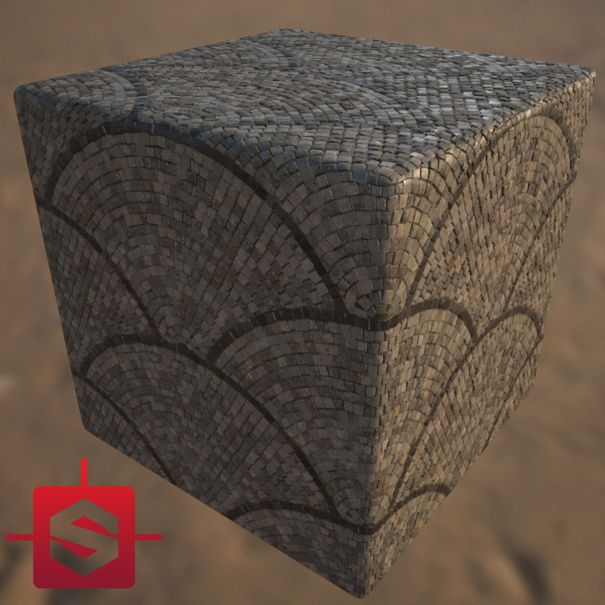 ArtStation - Fan Pattern Cobblestone - Substance Designer
