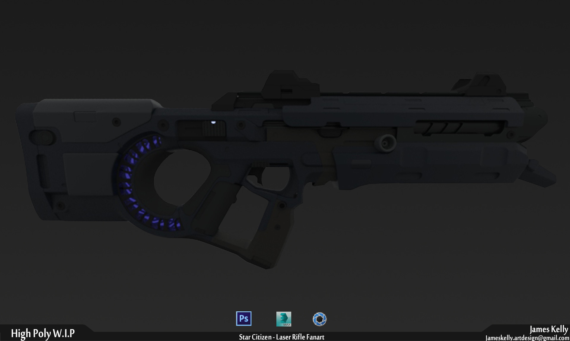 ArtStation - Star Citizen - Laser Rifle Fanart