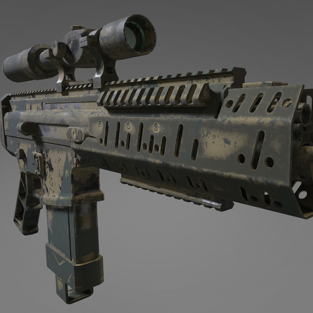 ArtStation - Special Ops SCAR Custom