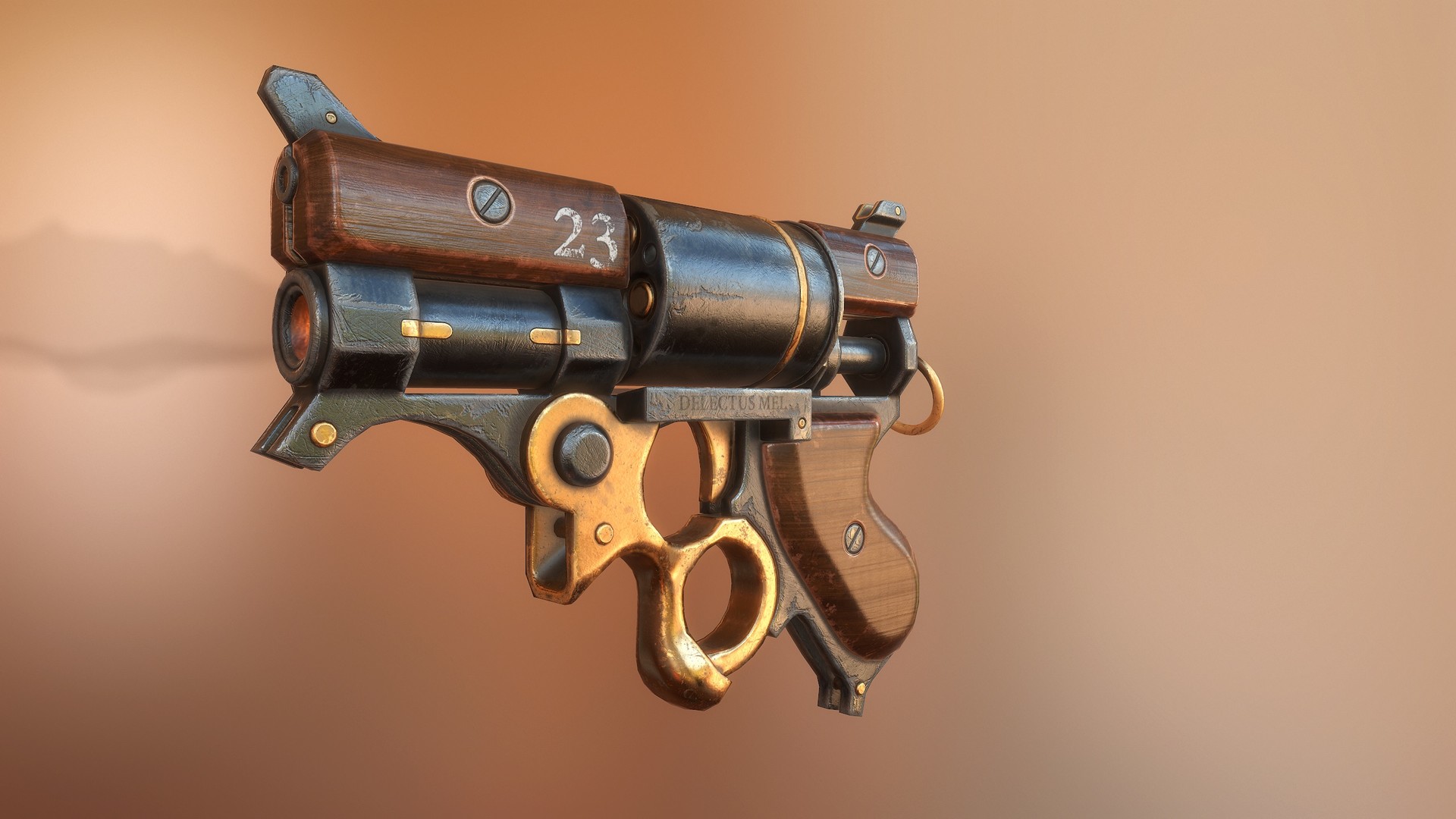 ArtStation - Steampunk Revolver