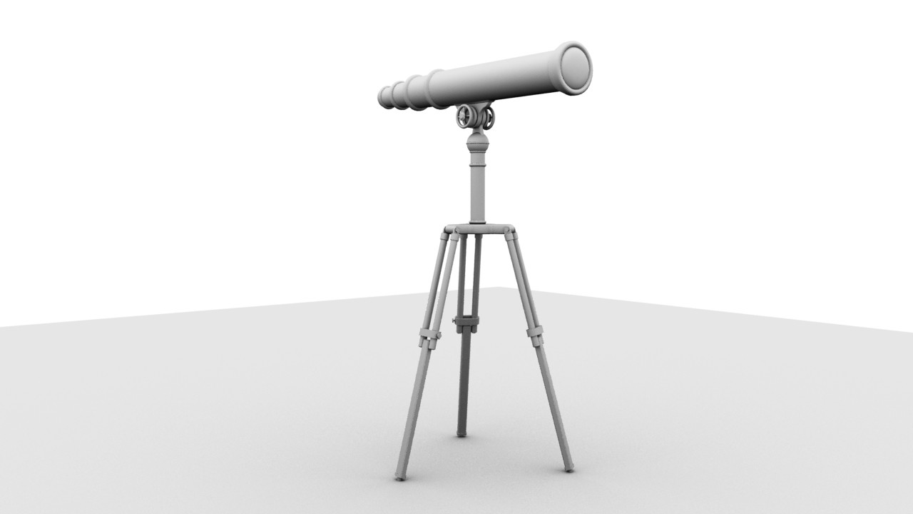 ArtStation - Telescope High Poly Model