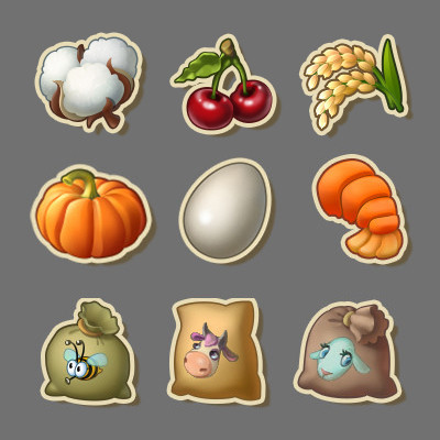 ArtStation - Icons for Township, Playrix