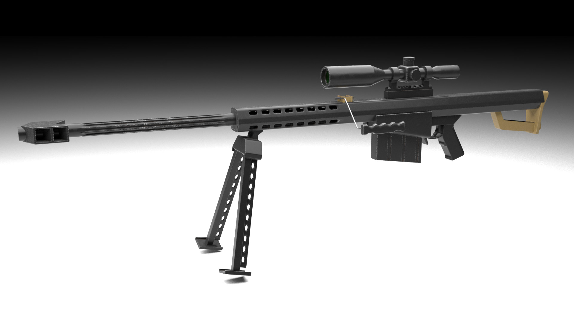 ArtStation - Barret m82 Weapon for Game