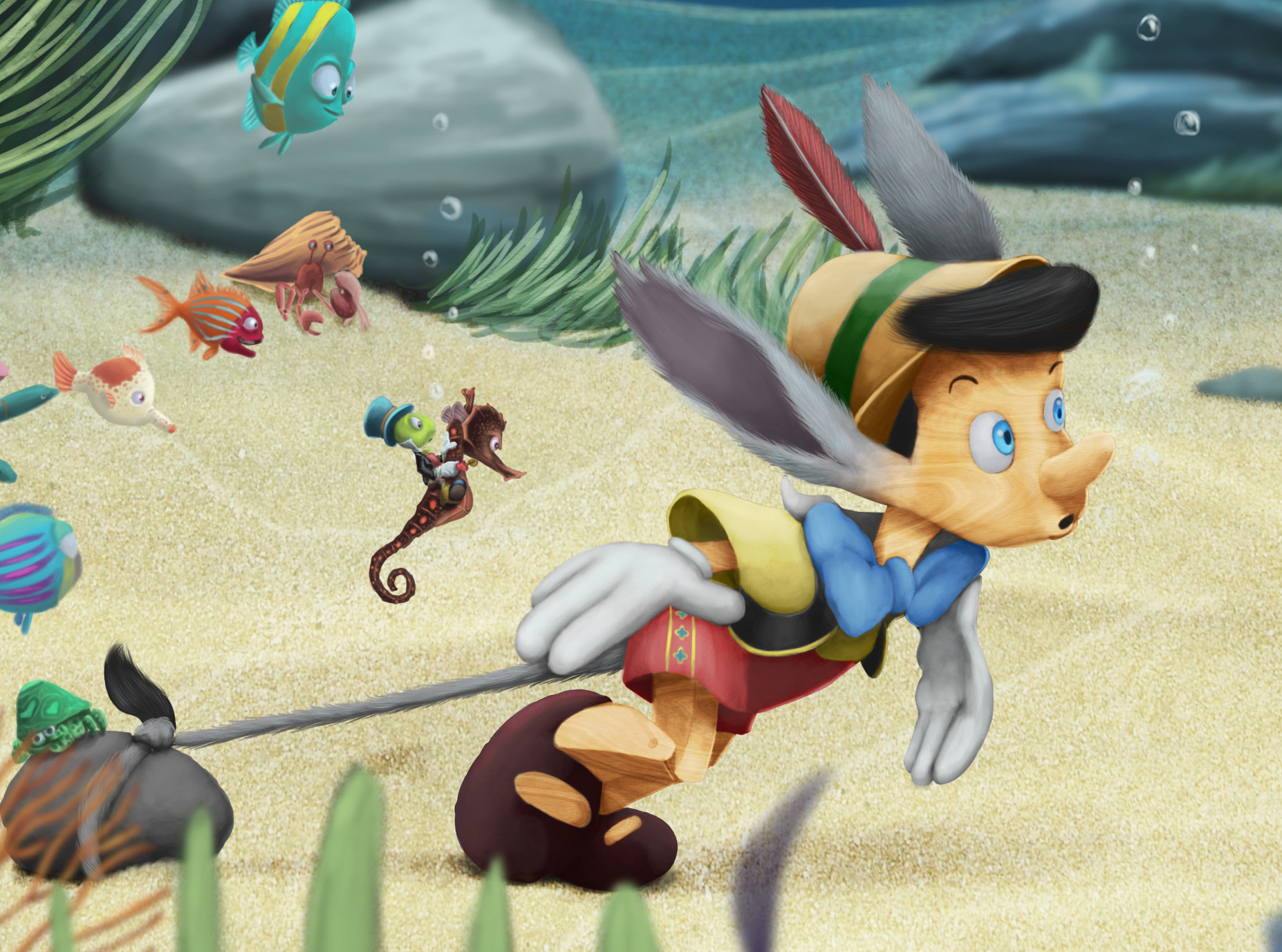 ArtStation - Pinocchio looking for his dad