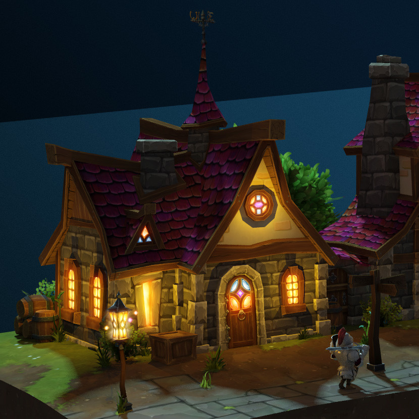 ArtStation - Fantasy Town