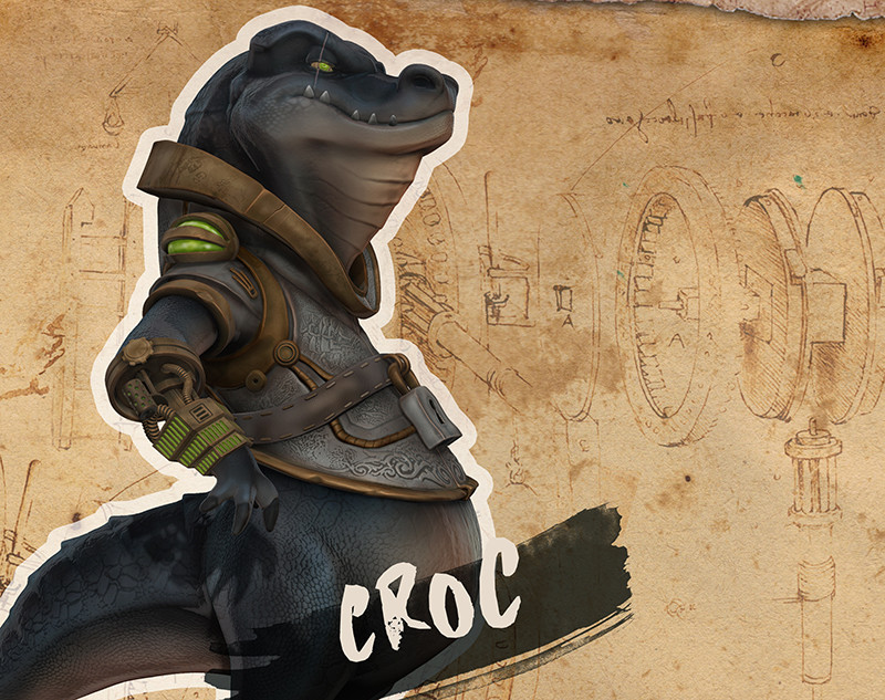 ArtStation - Croc, Game Character