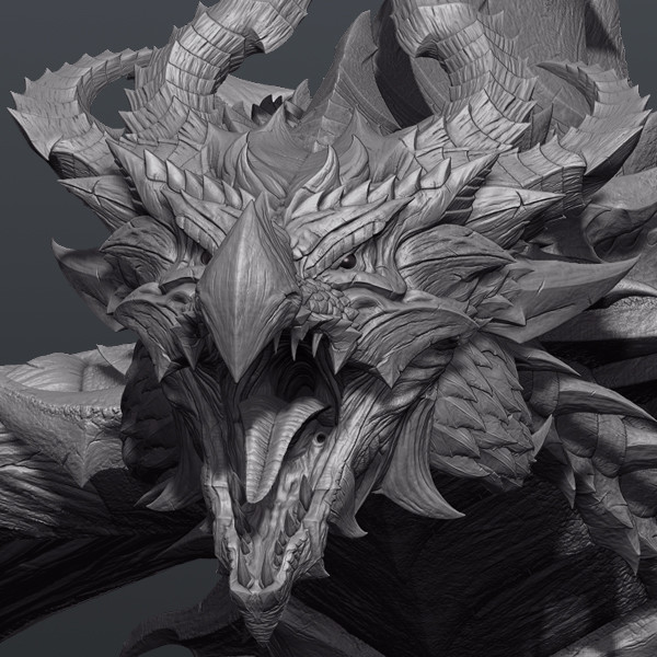 ArtStation - High Detail Dragon Sculpt