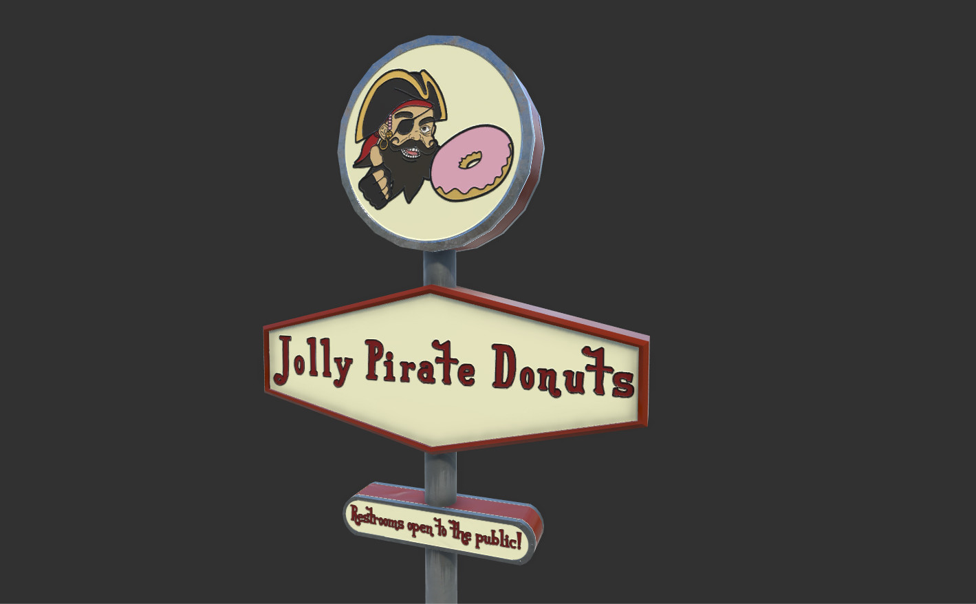 Joy Horvath - Jolly Pirate Donuts Sign