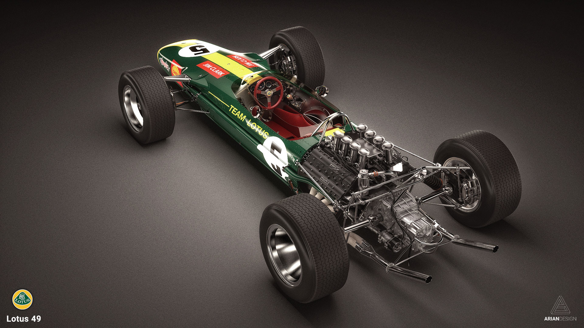 ArtStation - Lotus 49 Studio shoots