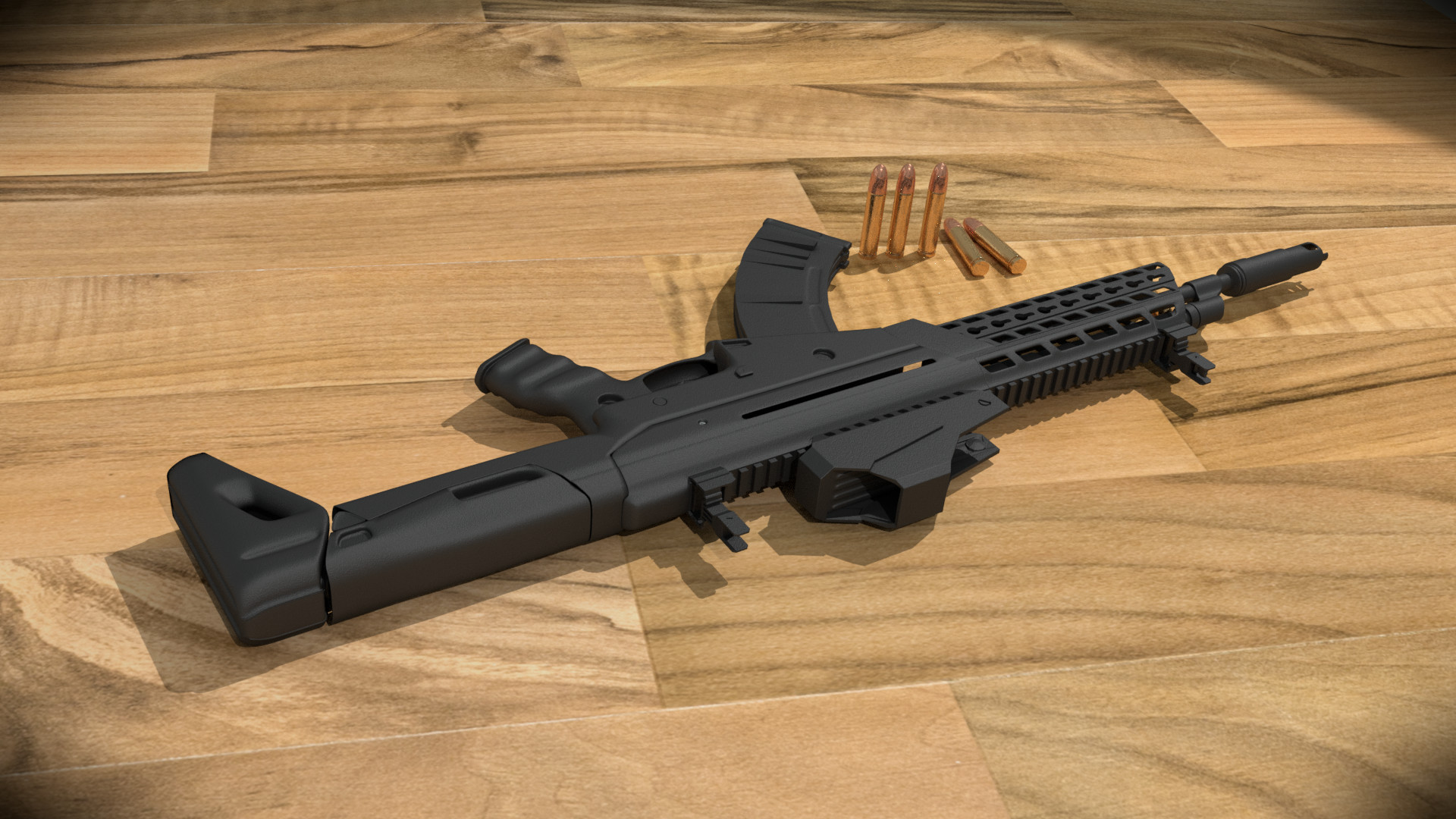 ArtStation - automatic rifle
