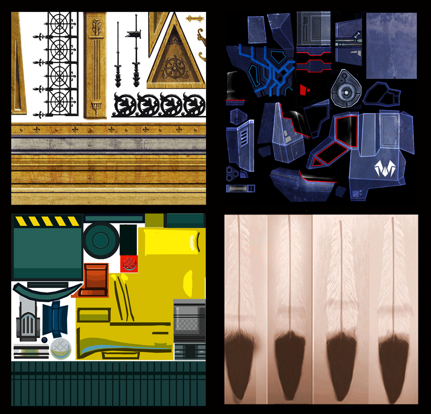 ArtStation - 4 game and movie textures I did for various projects.