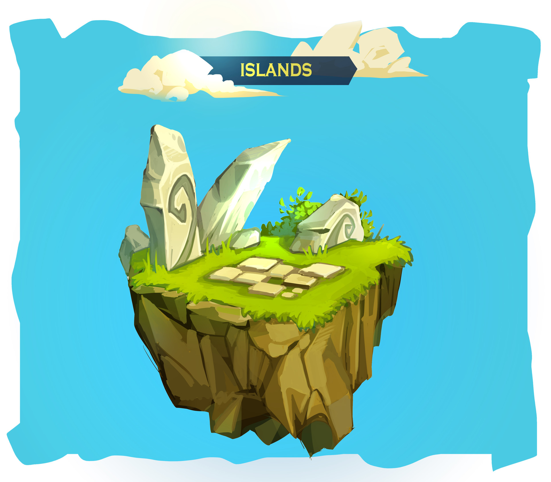 ArtStation - Floating Game Islands