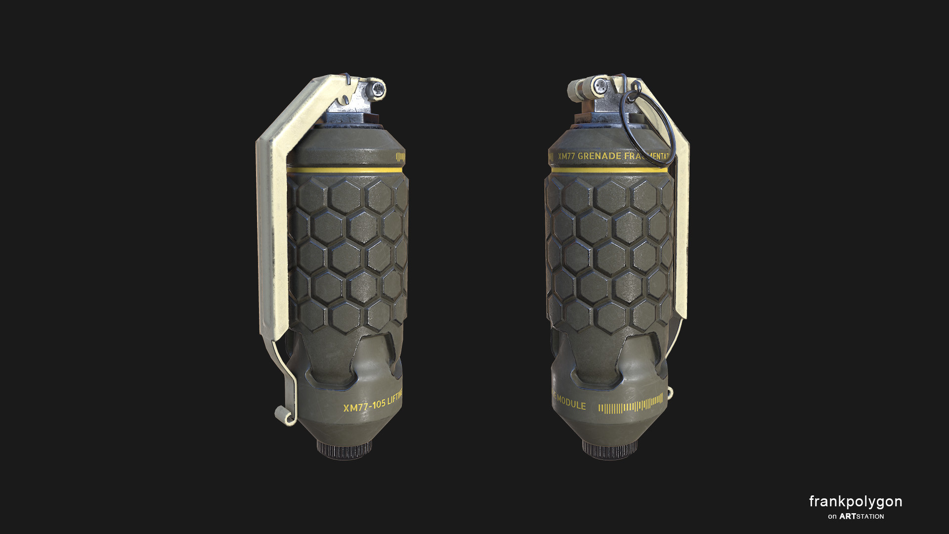 ArtStation - SciFi Frag (Low Poly)
