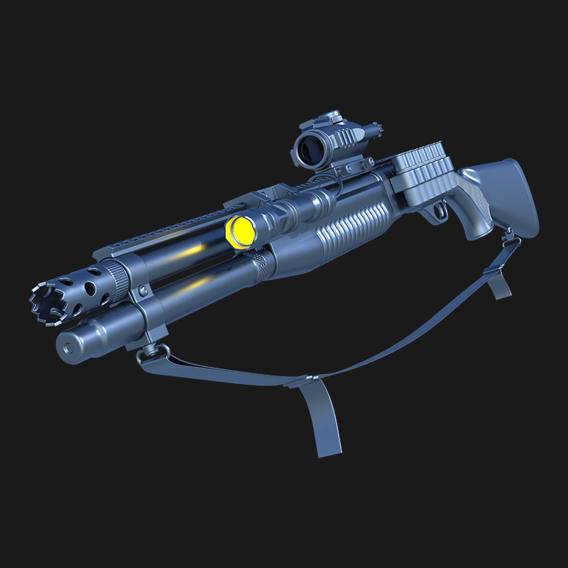 ArtStation - Auto loading shotgun (High Poly)