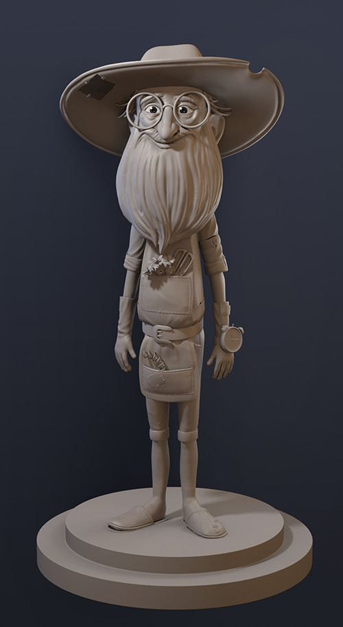 ArtStation - 3d сharacter and the color concept for him.