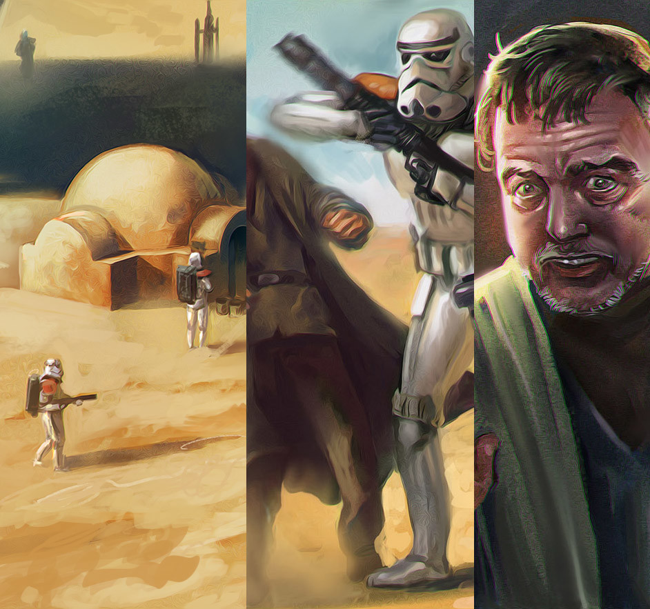 ArtStation - My ILM Contest - The sad story about Beru and Owen Lars