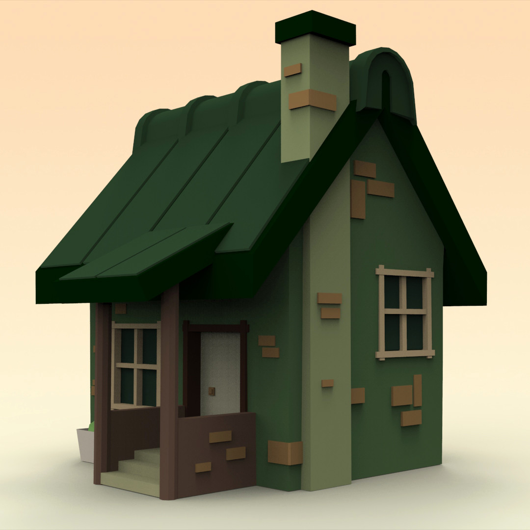 ArtStation - Low poly house