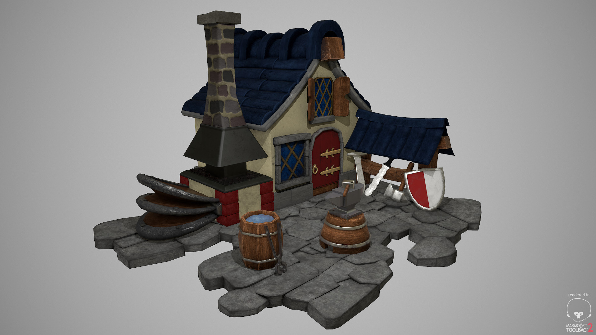 ArtStation - Blacksmith House