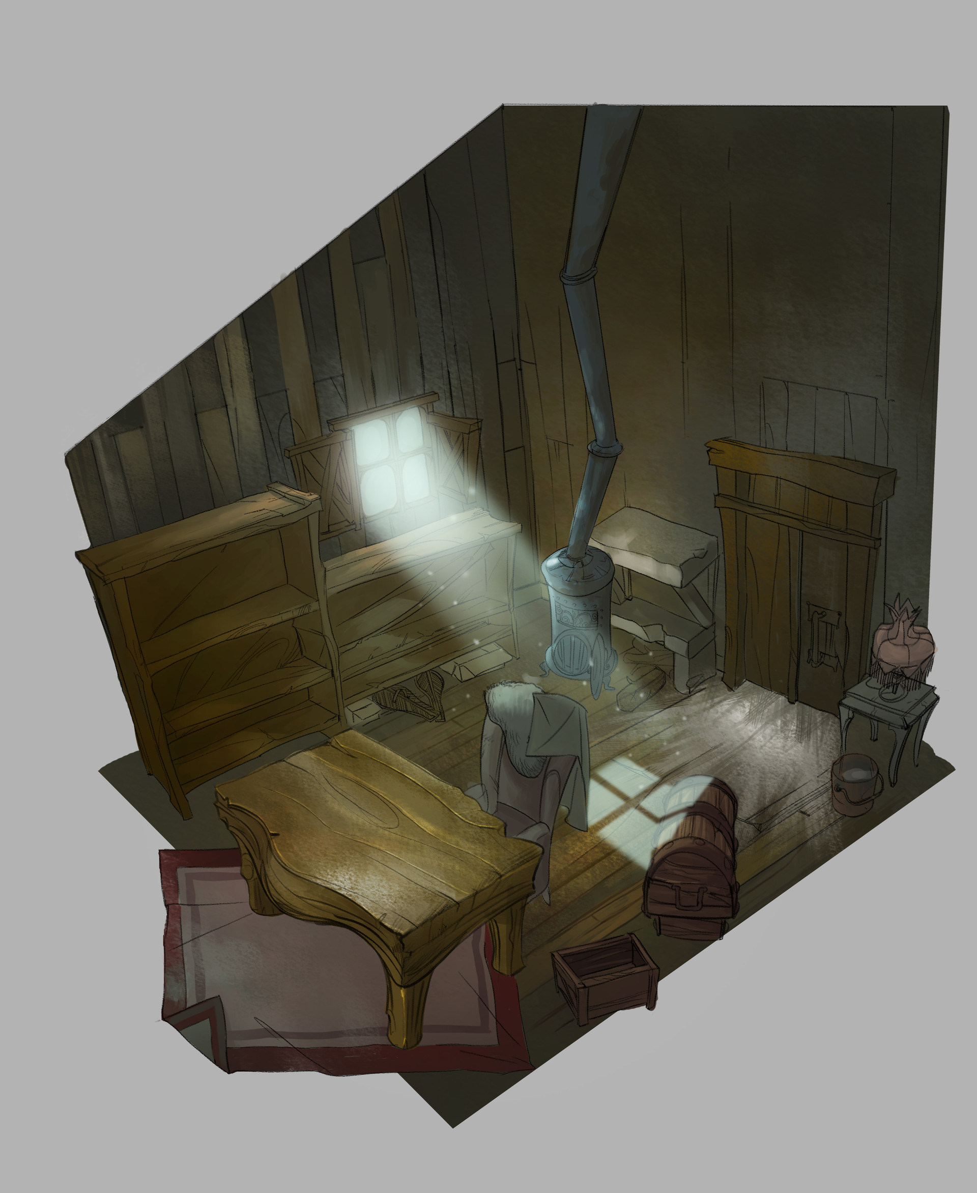 ArtStation - Cabin - Inside