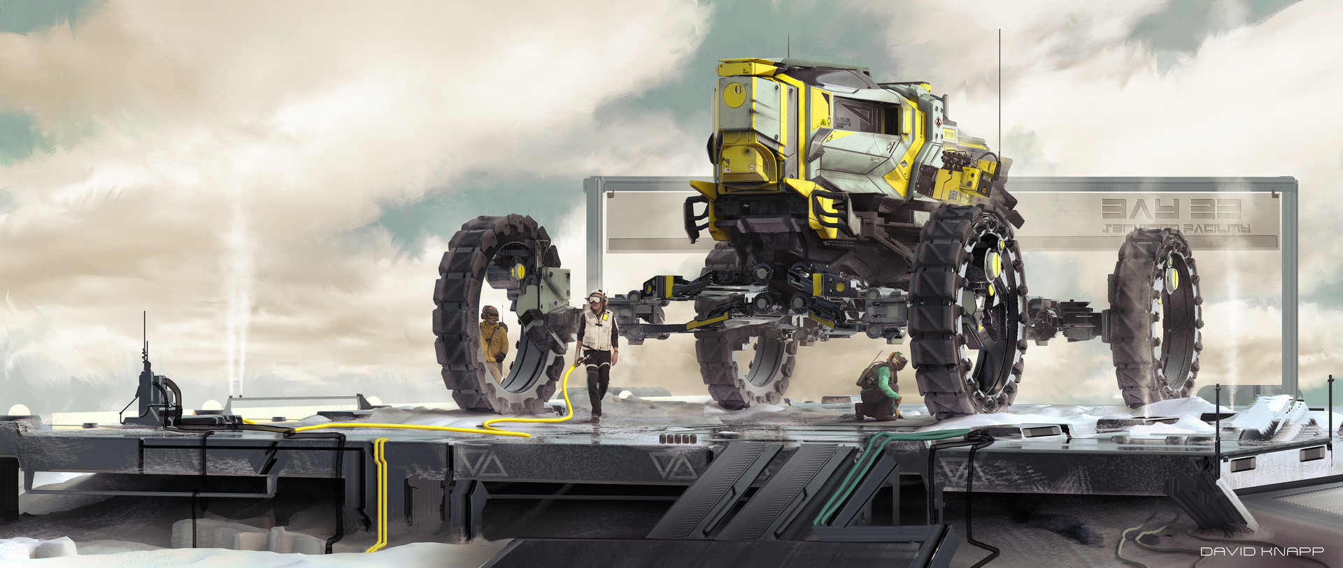 ArtStation - Hubless Wheeled Offroad Vehicle.