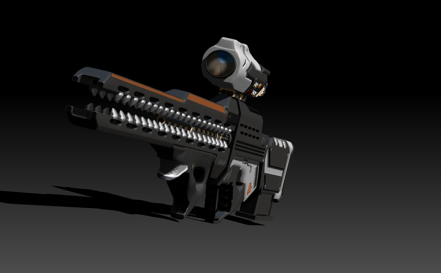 ArtStation - Sci-fi Railgun, Ted Manske