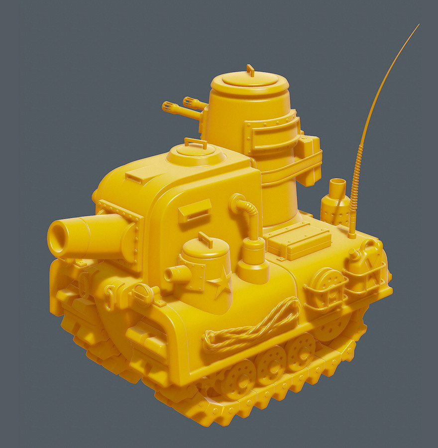 ArtStation - Cartoon Tank