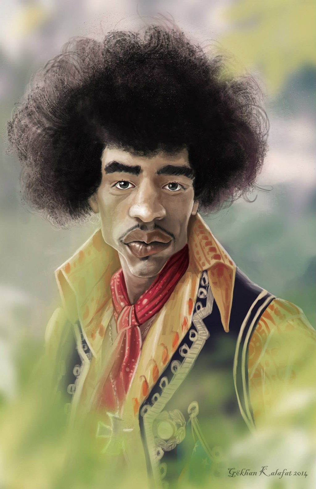 ArtStation - Jimi Hendrix