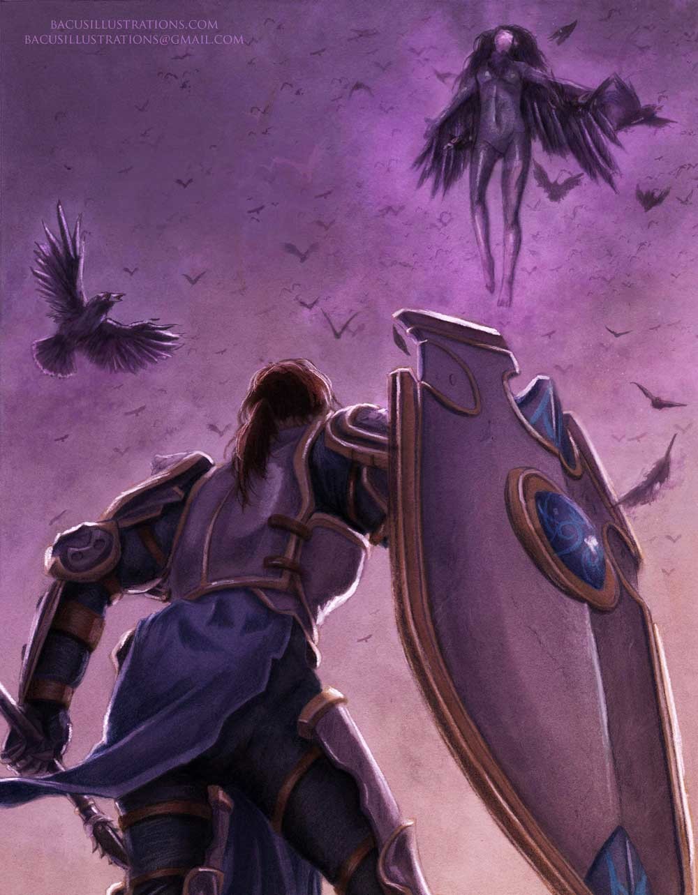 ArtStation - The Knight & the Crow Sage