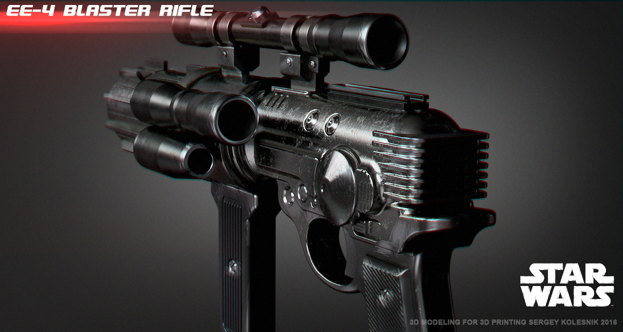 ArtStation - ee 4 blaster rifle