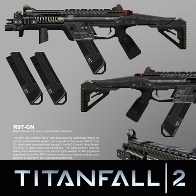 ArtStation - Titanfall 2 R97-CN (Colonial Navy)
