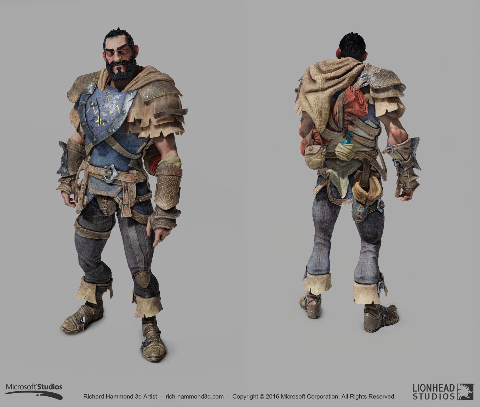 ArtStation - 'Rook' hero character (Fable Legends).