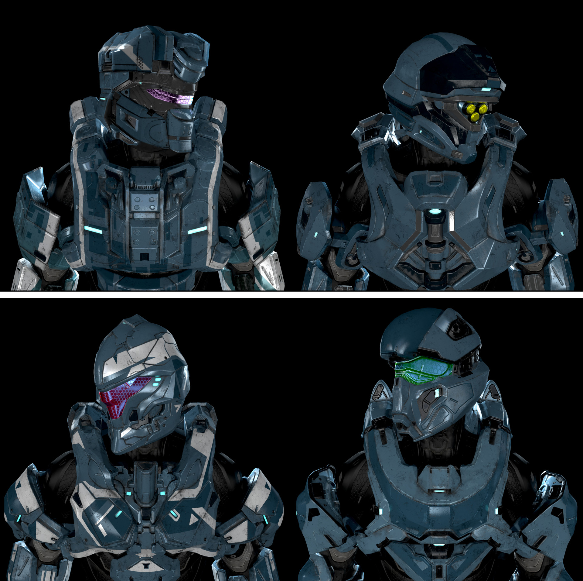 ArtStation - Halo Armor Renders