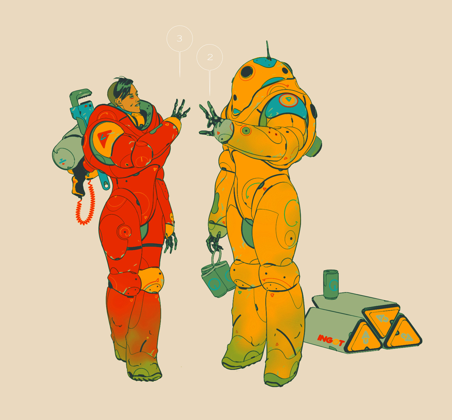 ArtStation - BIG RED Dynamic poses