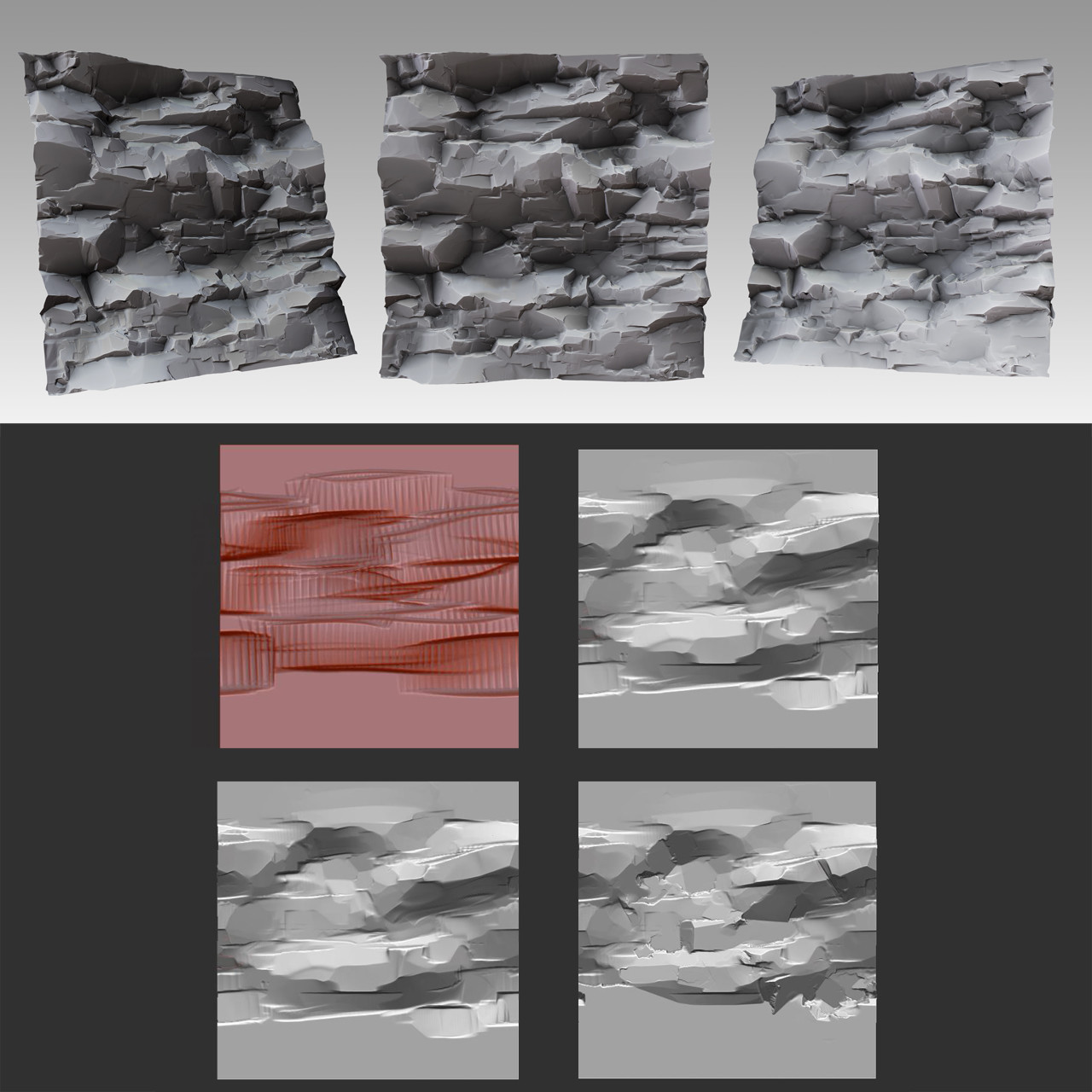 ArtStation - Rock sculpt in easy steps - Timelapse Tutorial