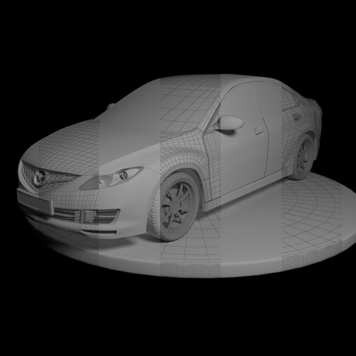 ArtStation - Mazda 6 (2008)